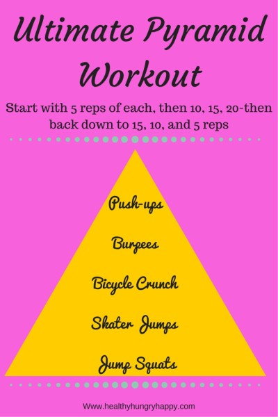 Ultimate Pyramid (home) Workout - Healthy, Hungry, and Happy